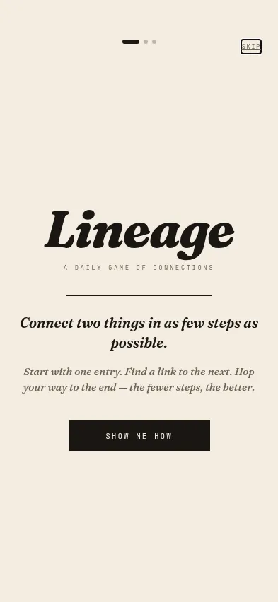 Lineage Puzzle App