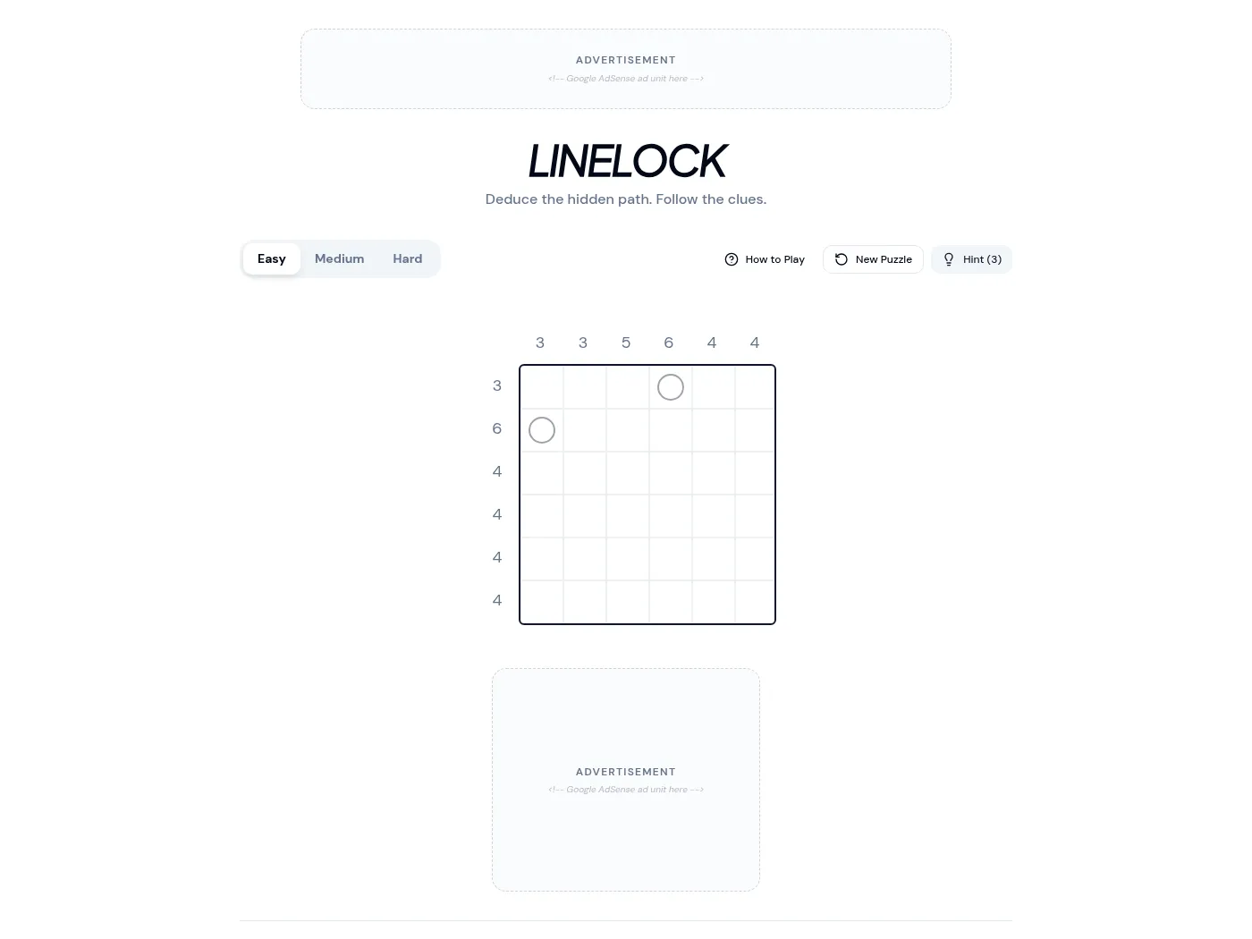 Linelock Logic Puzzle