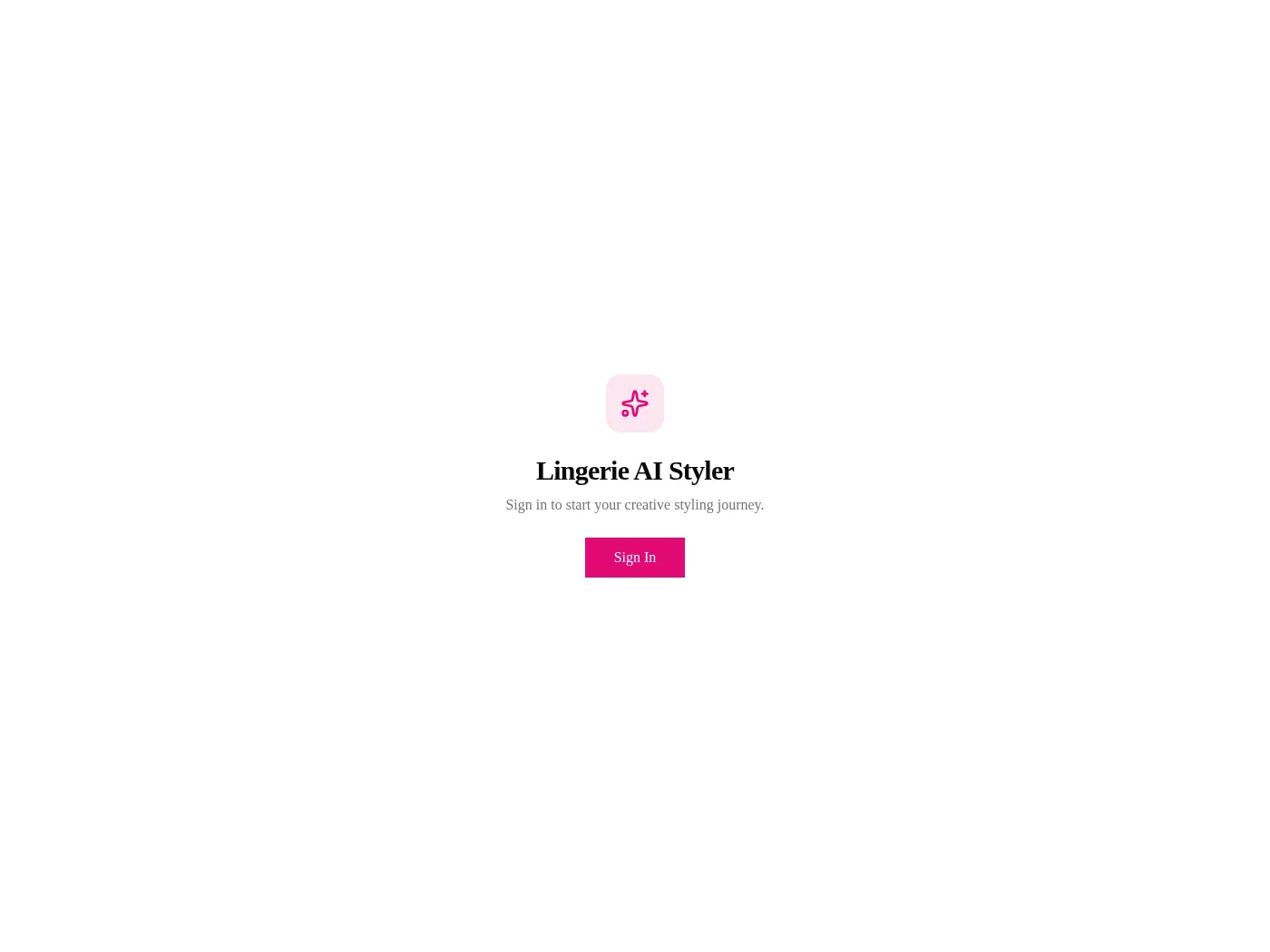 Lingerie AI Styler