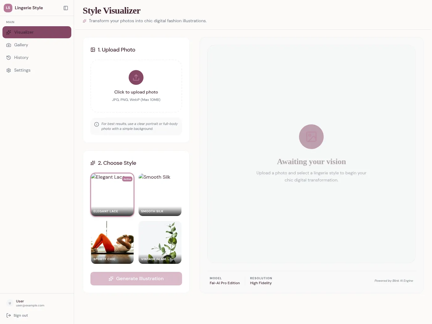 Lingerie Style Visualizer