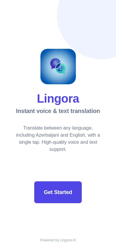 Lingora Translation App