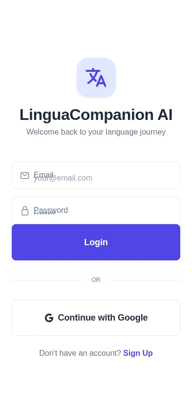 LinguaCompanion AI