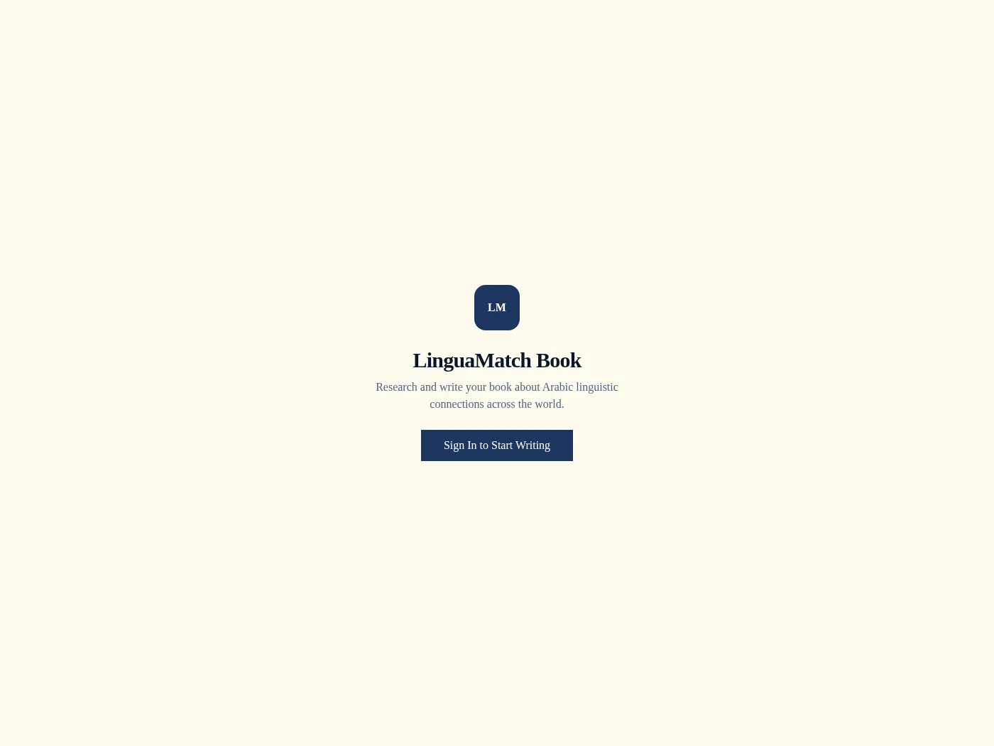 LinguaMatch Book Project