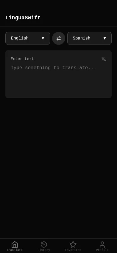 LinguaSwift Translator
