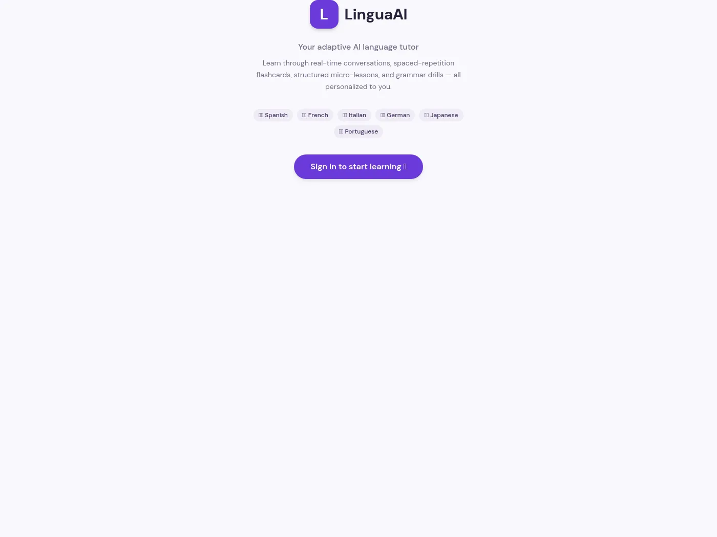 LinguaAI Language Tutor