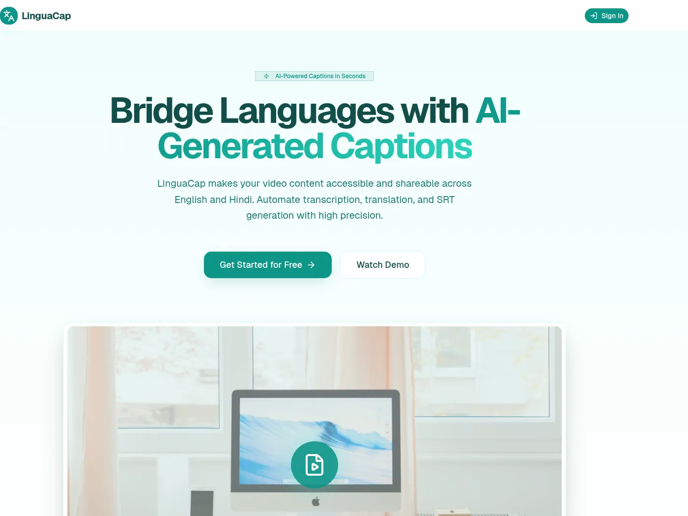 LinguaCap: AI Caption Maker