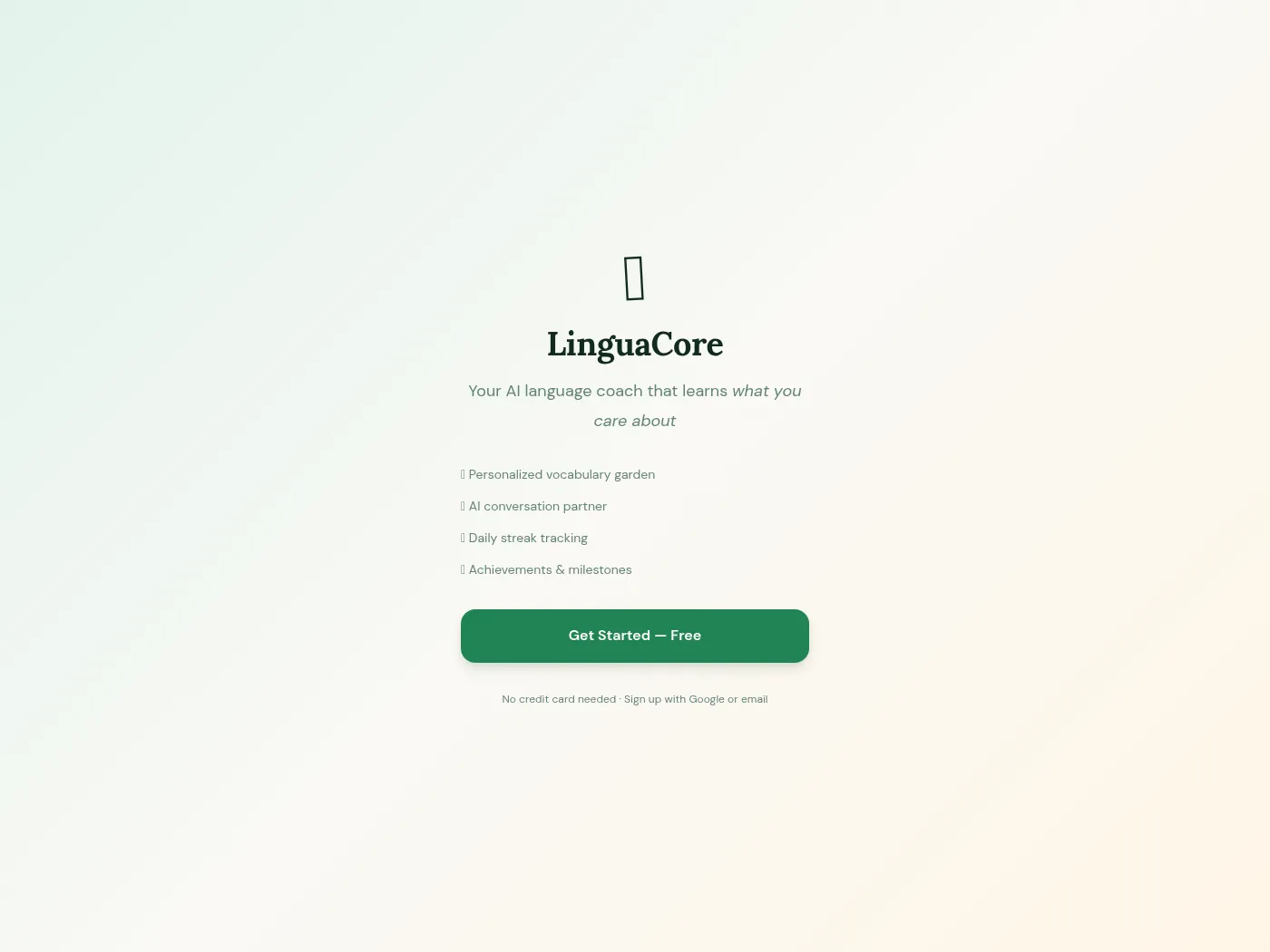 LinguaCore AI Coach