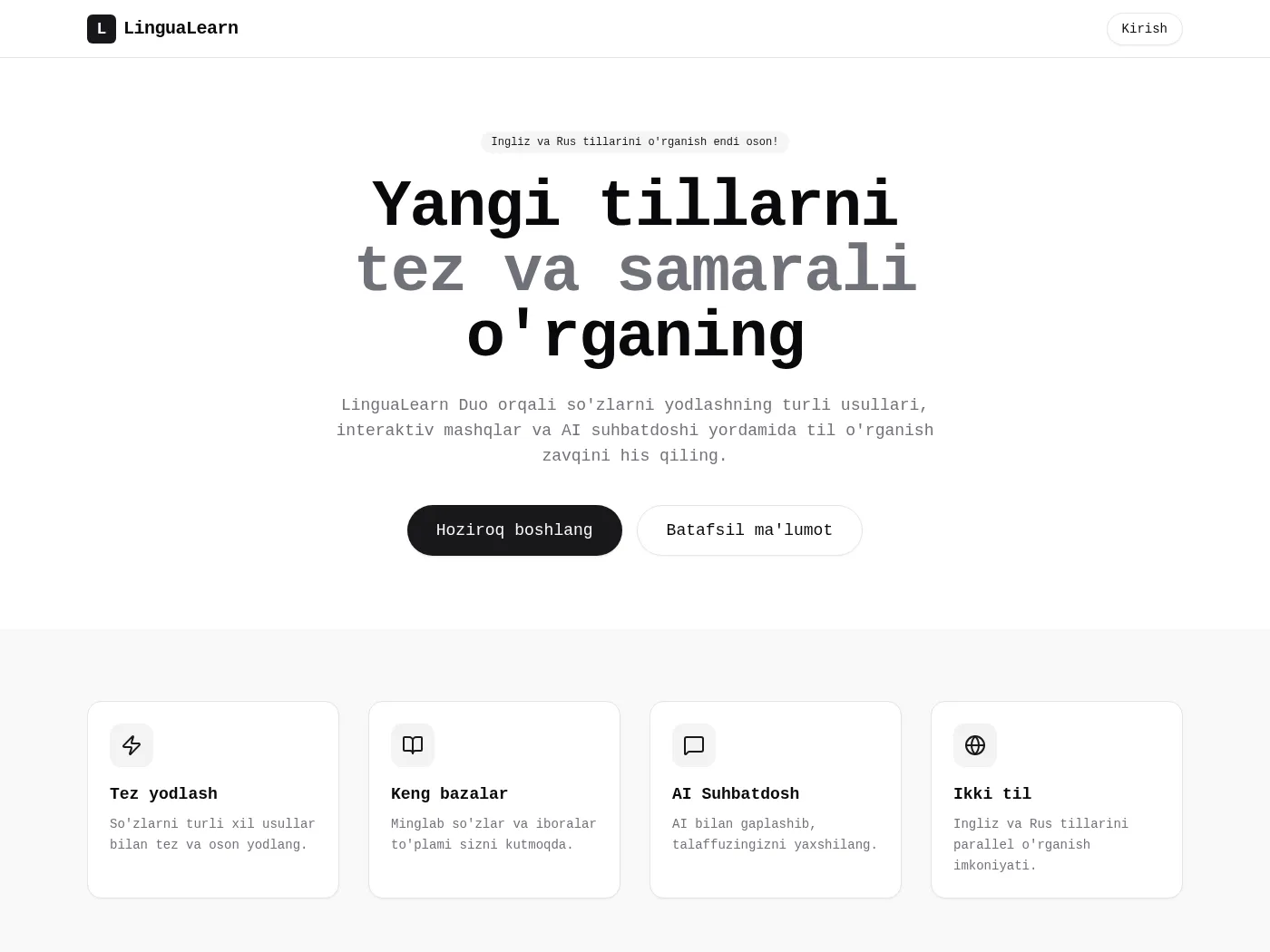 LinguaLearn Duo