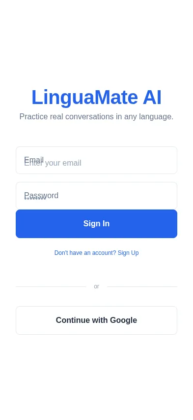 LinguaMate AI