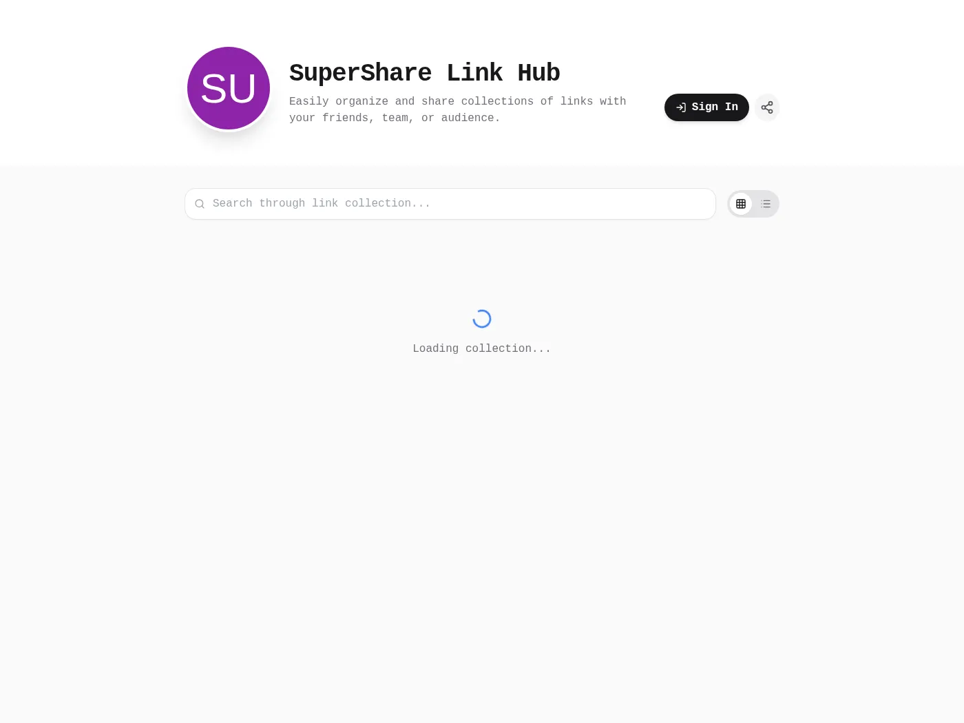 SuperShare Link Hub