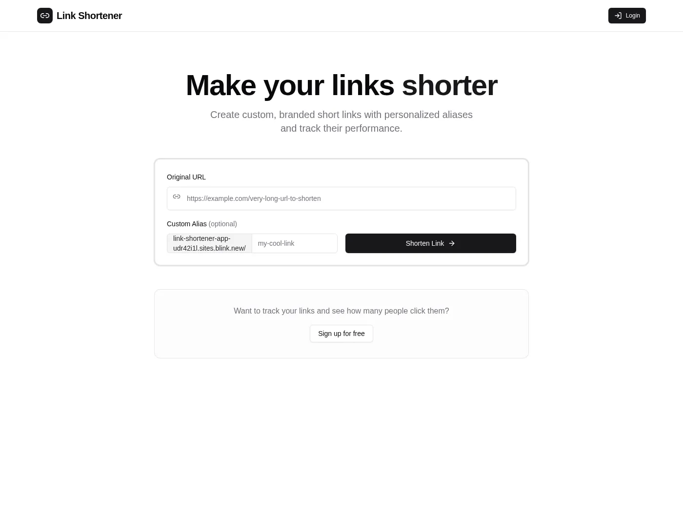 Link Shortener