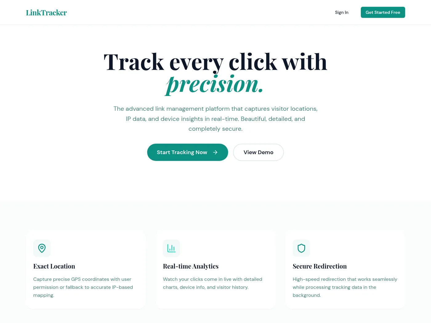 Link Tracker Web