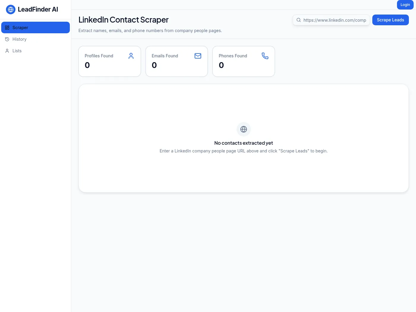 LinkedIn AI Contact Finder