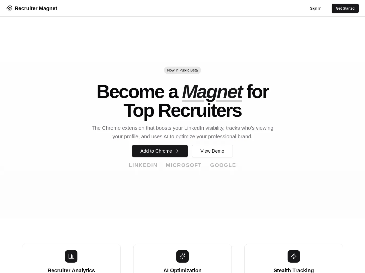 Recruiter Magnet Extension
