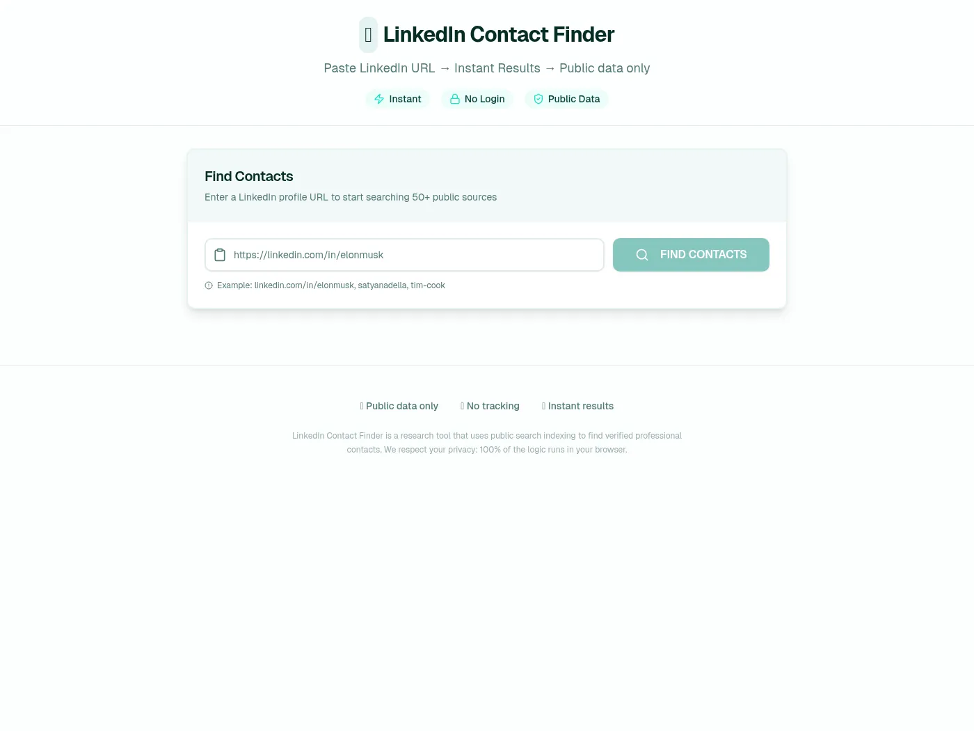 LinkedIn Contact Finder