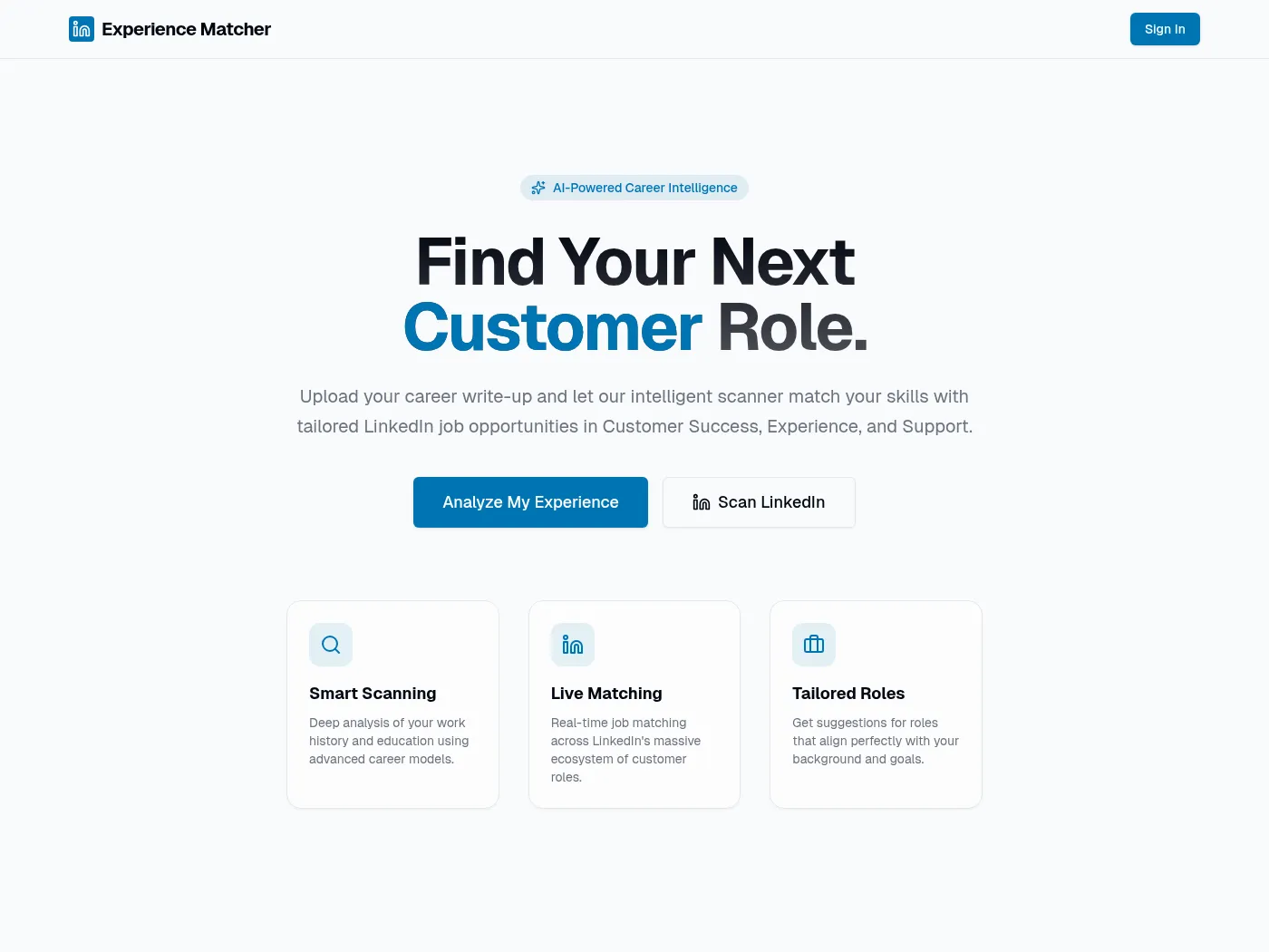 LinkedIn Experience Matcher