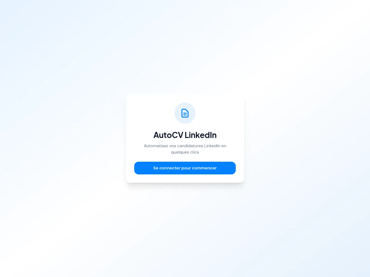 AutoCV LinkedIn Apply