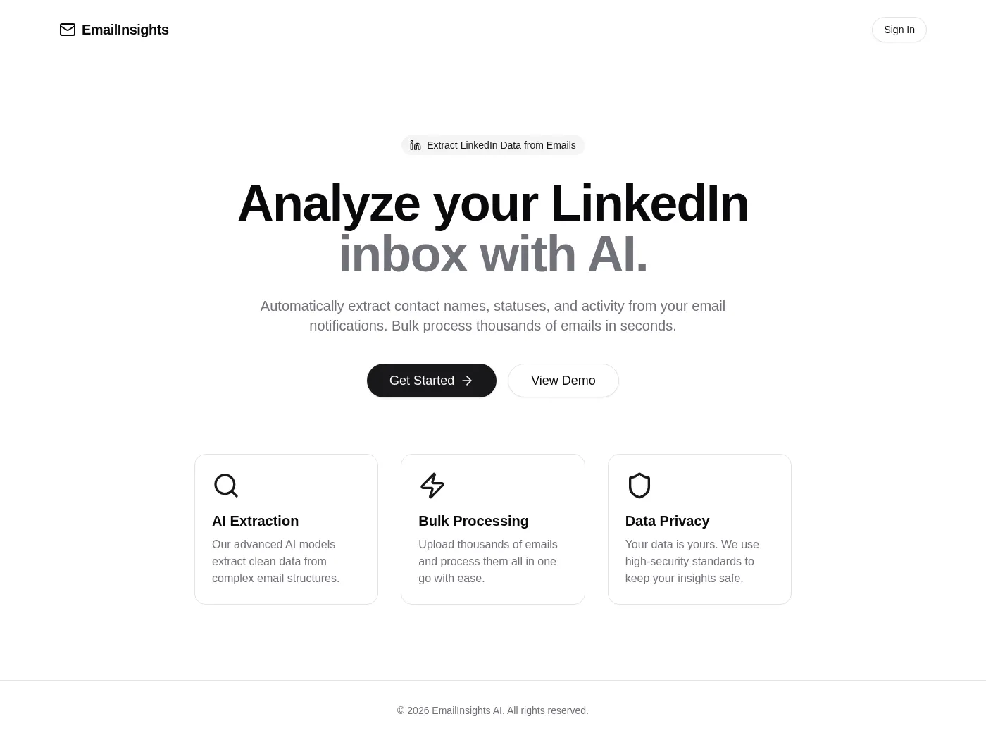 LinkedIn Email Insights
