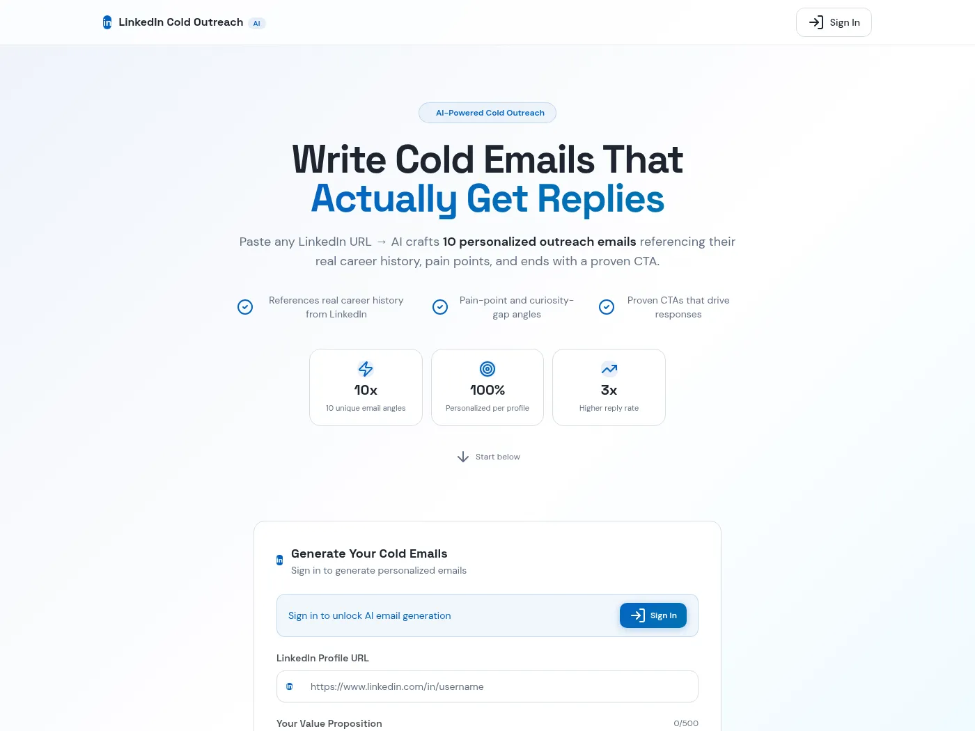 LinkedIn Cold Outreach AI