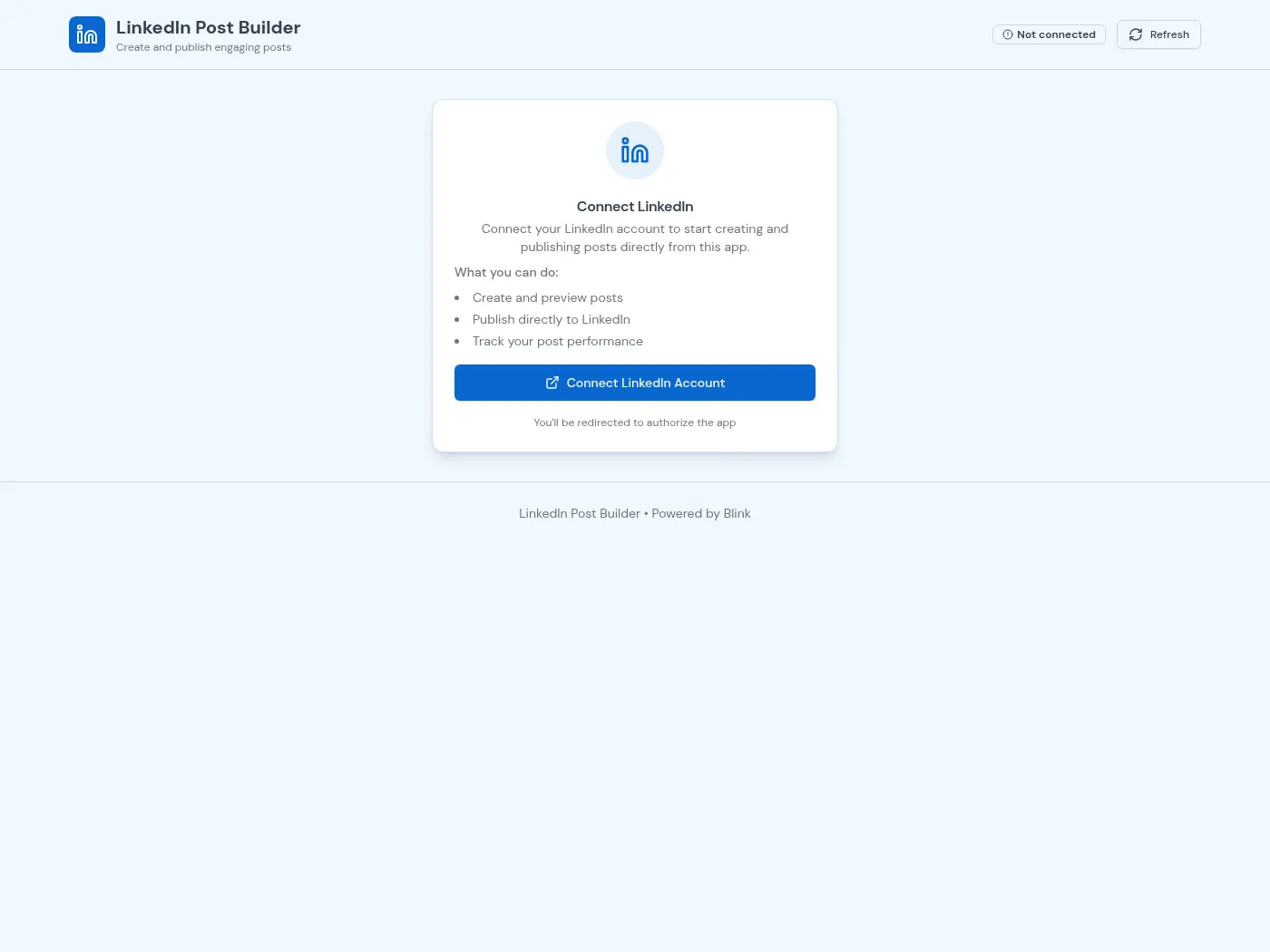 LinkedIn Post Builder