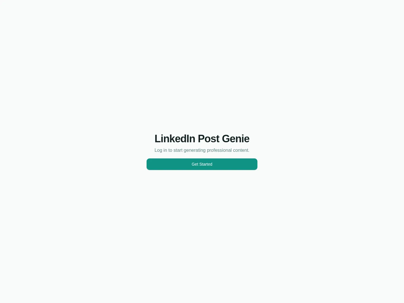 LinkedIn Post Genie