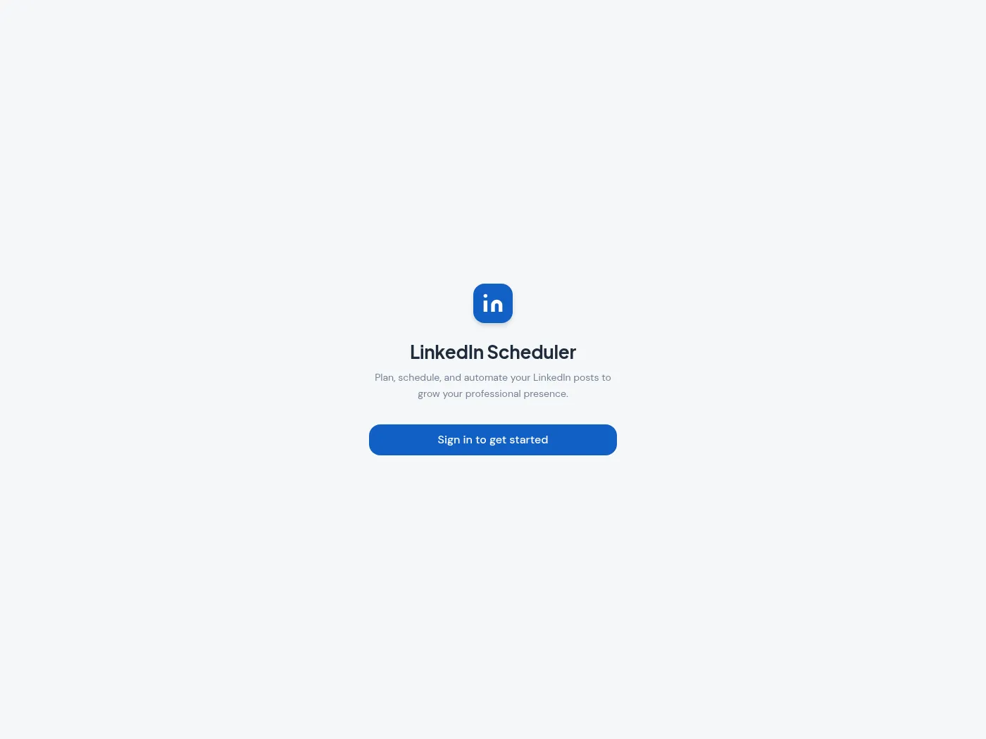 LinkedIn Scheduler
