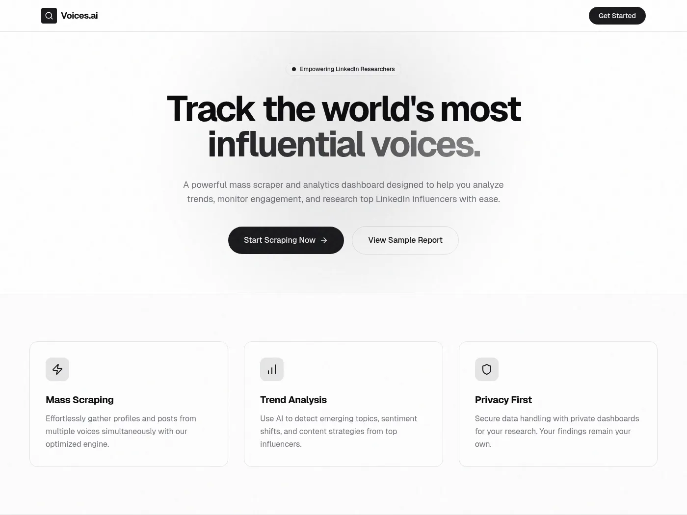LinkedIn Voices Scraper