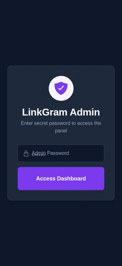 LinkGram Admin Panel