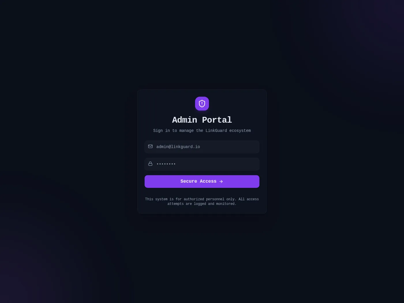 LinkGuard Admin Suite