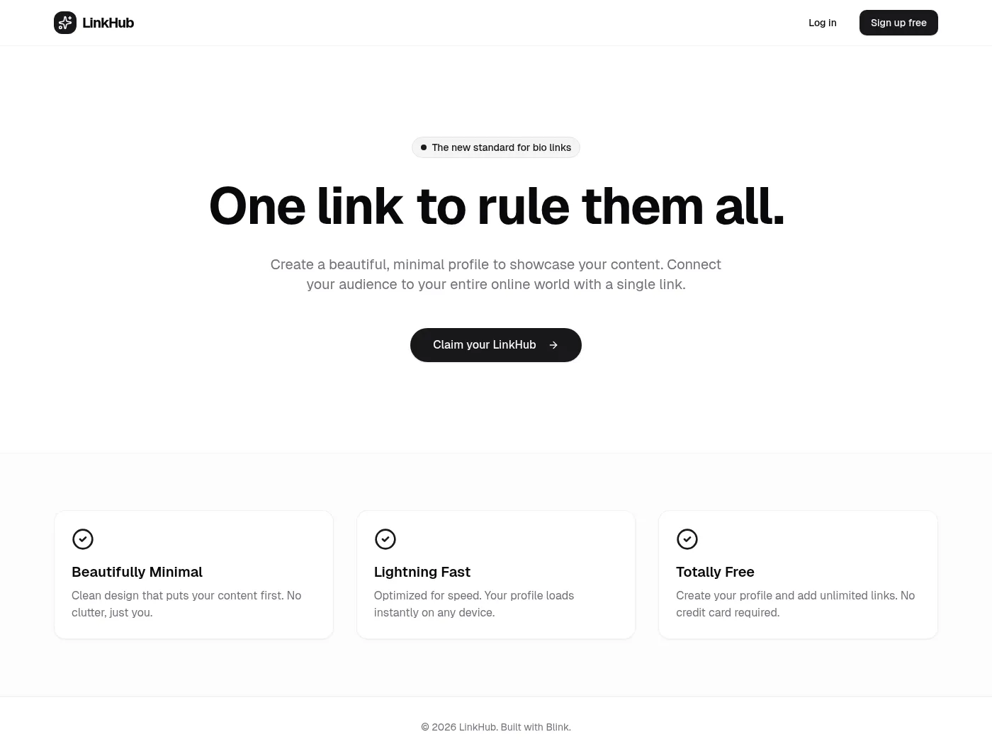 LinkHub Bio Page