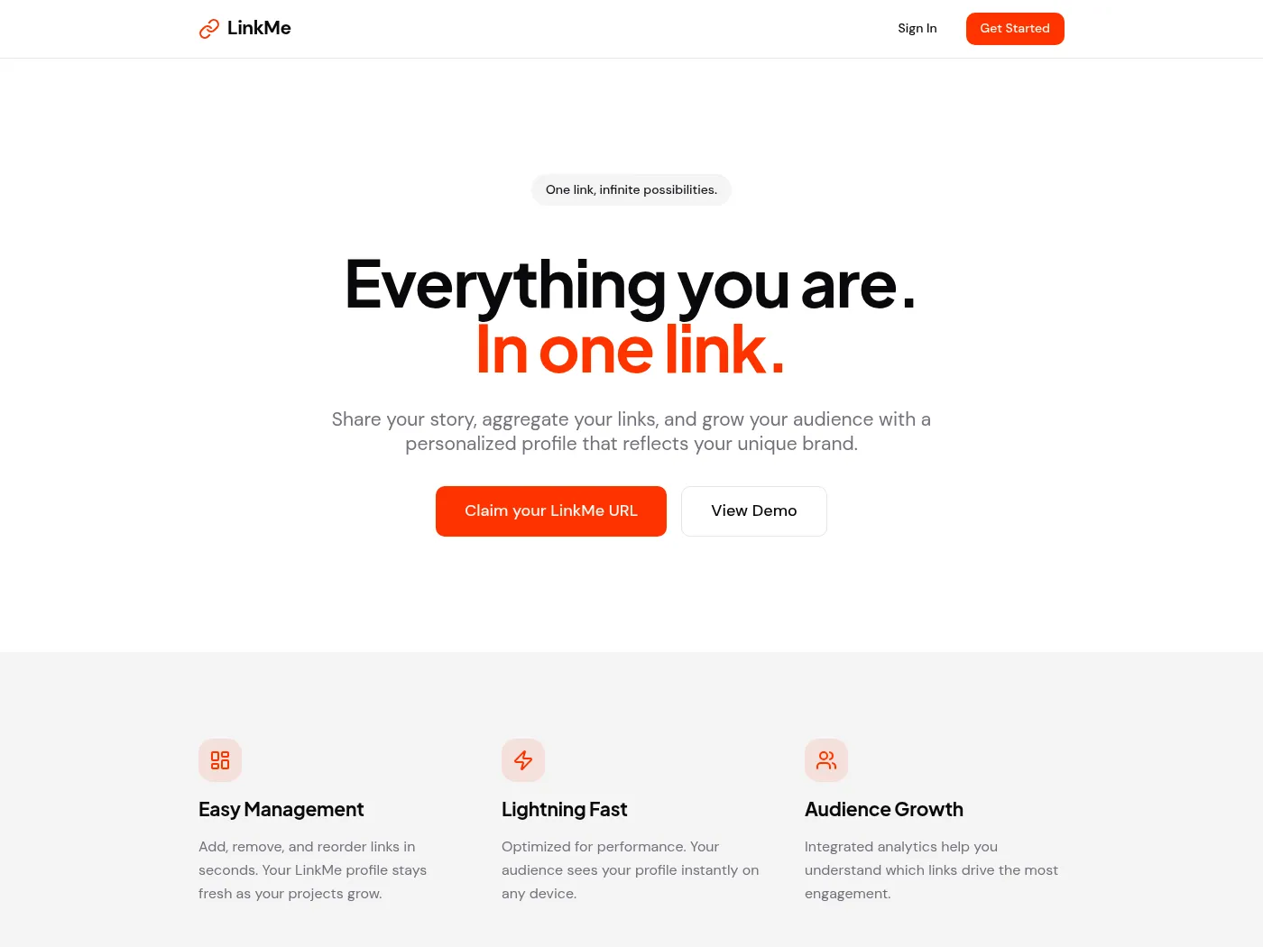 LinkMe Clone
