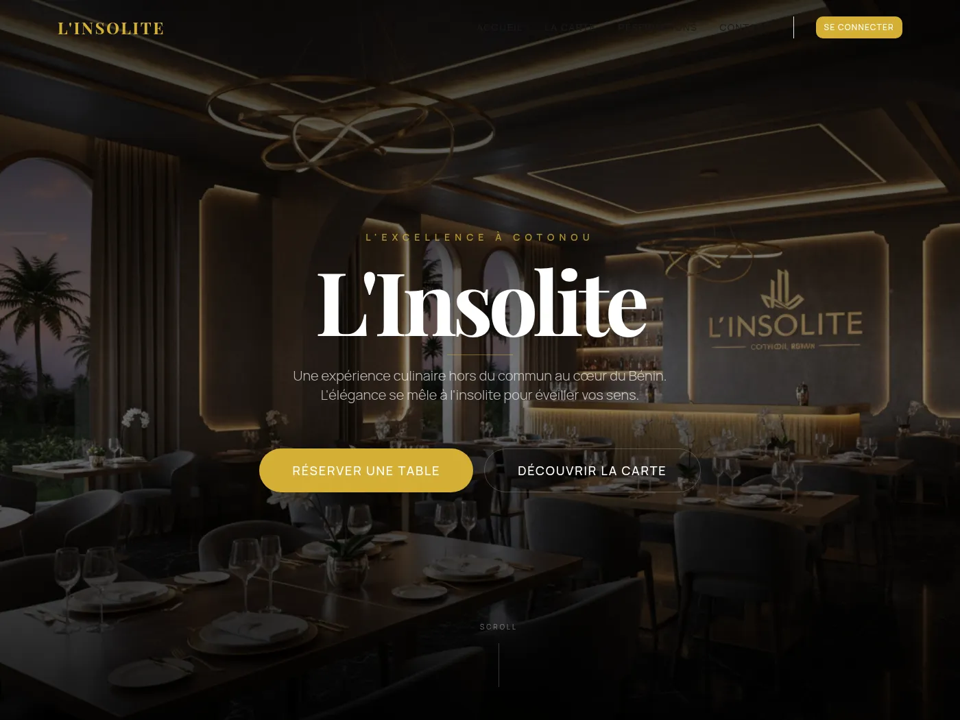 L'Insolite Restaurant Web