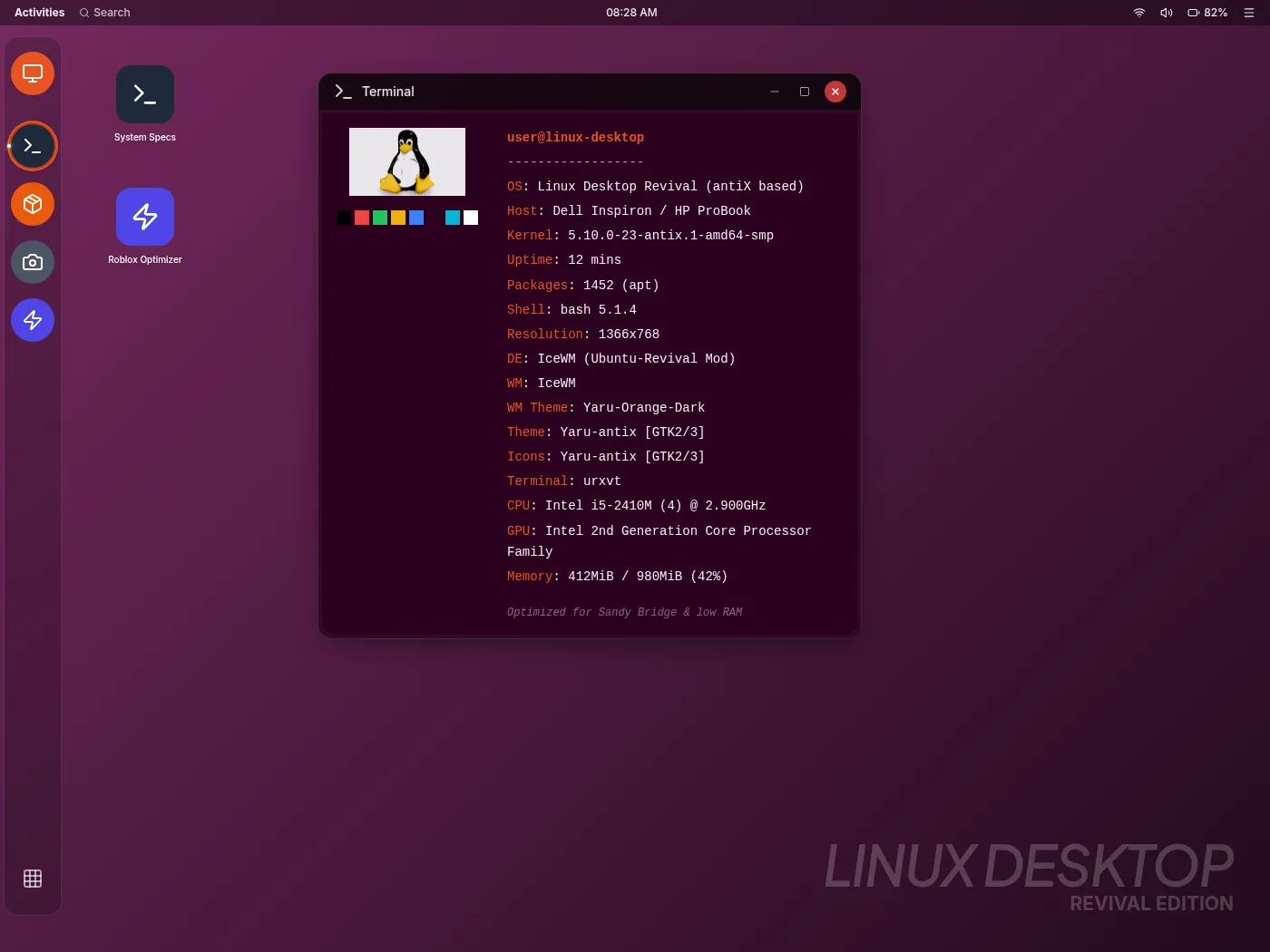 Linux Desktop Revival OS