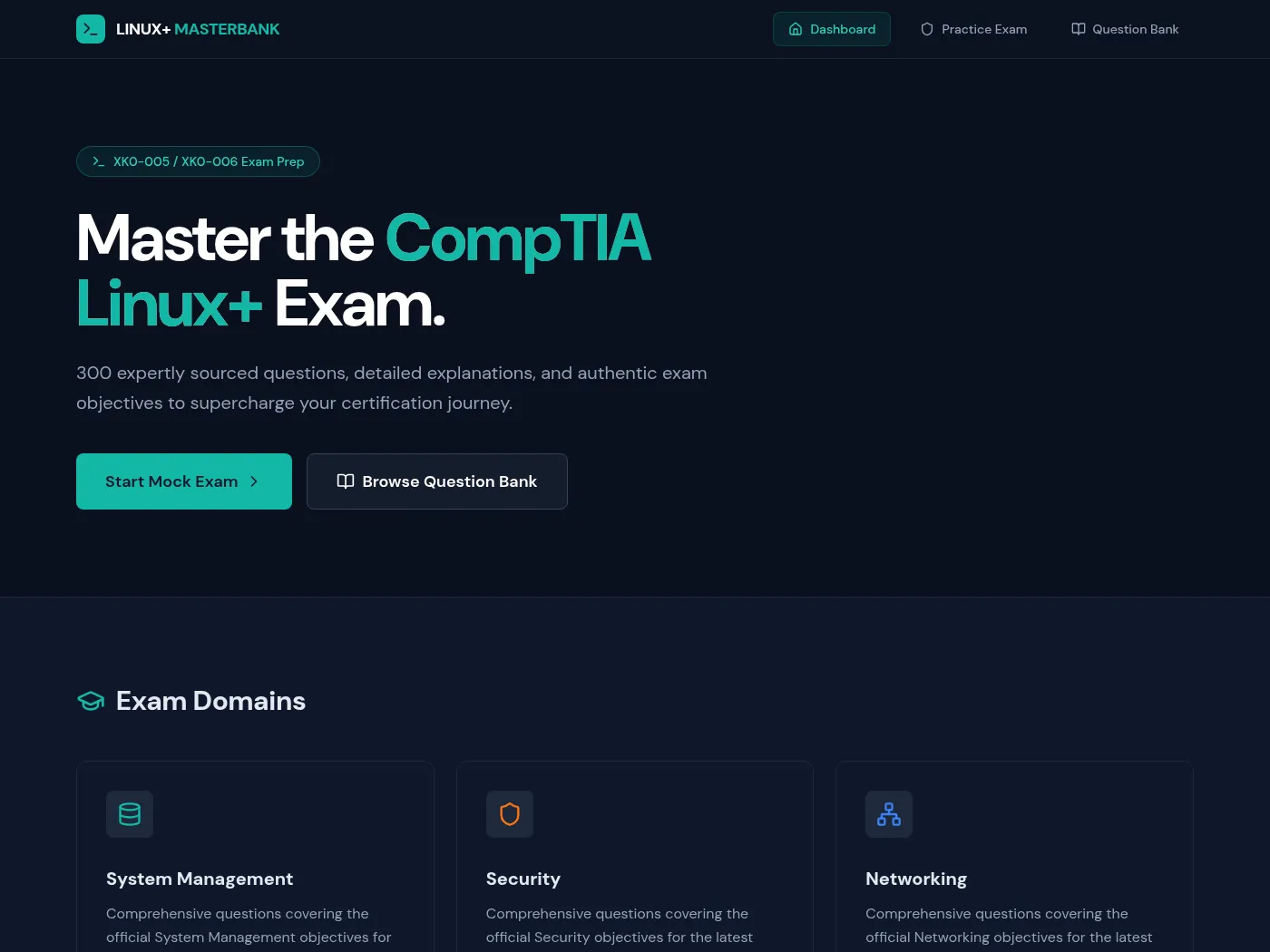 Linux+ Exam Masterbank