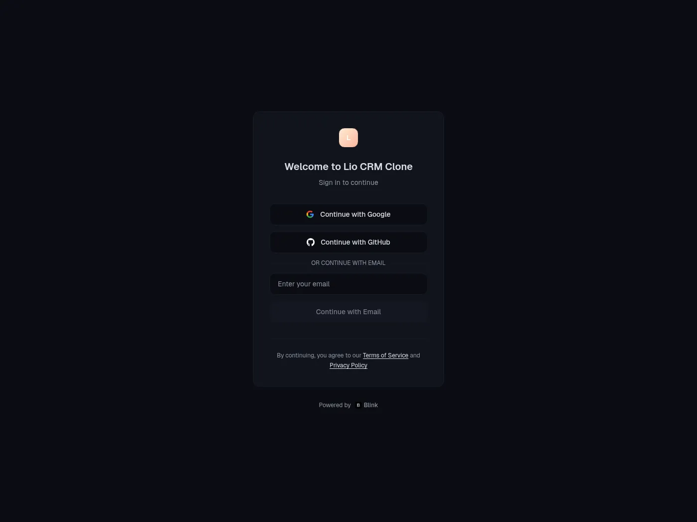 Lio CRM Clone
