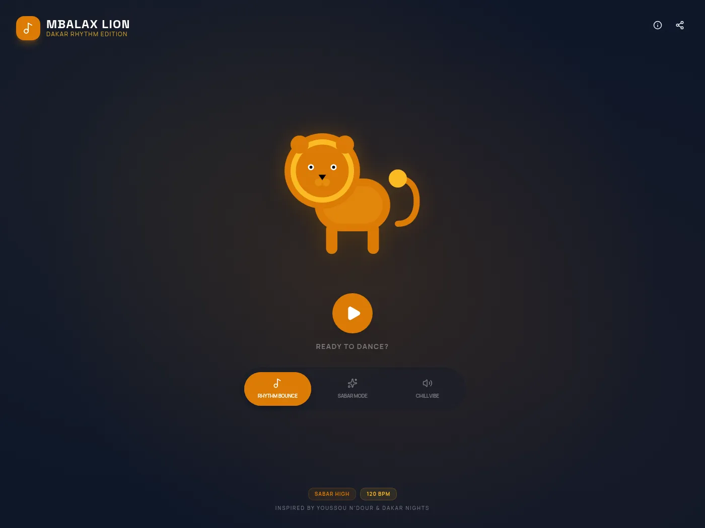 Dancing Lion Mbalax
