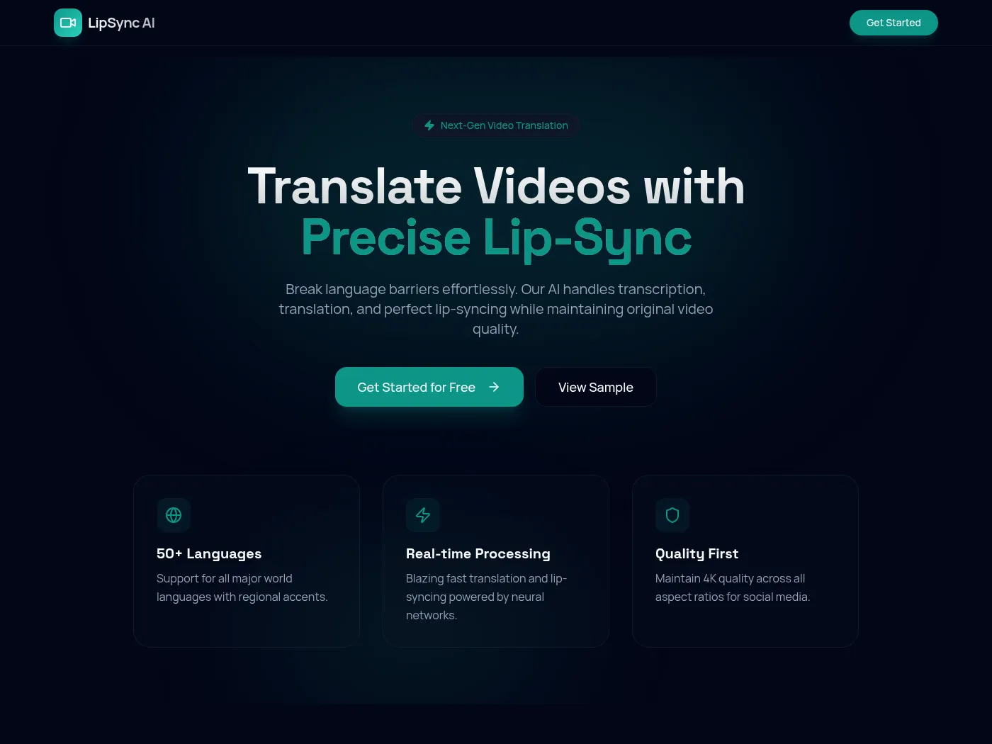 LipSync Video Translator