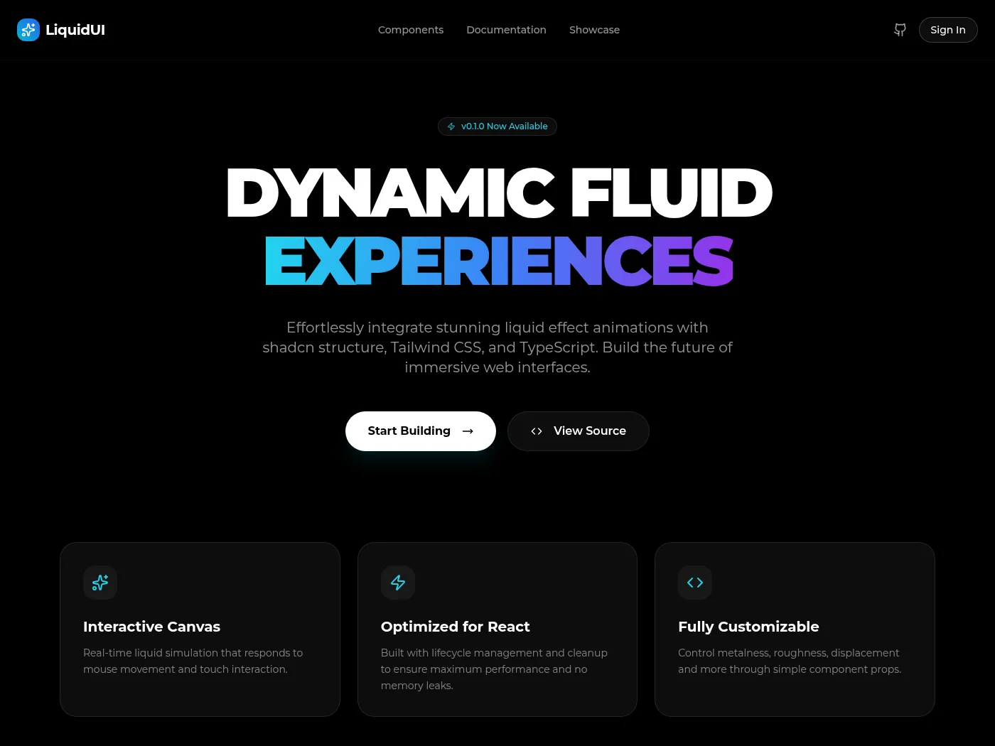 Liquid Canvas UI