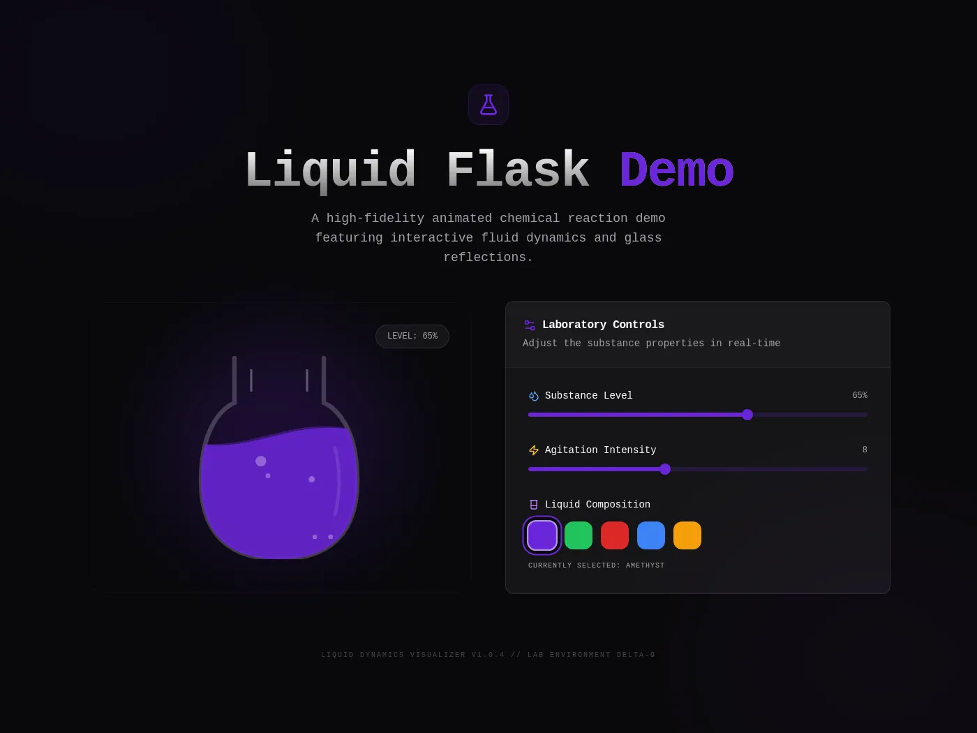 Liquid Flask Web Sample