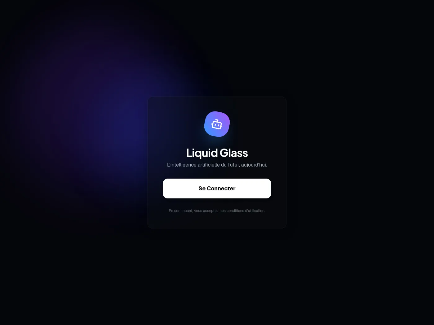 Liquid Glass Chatbot