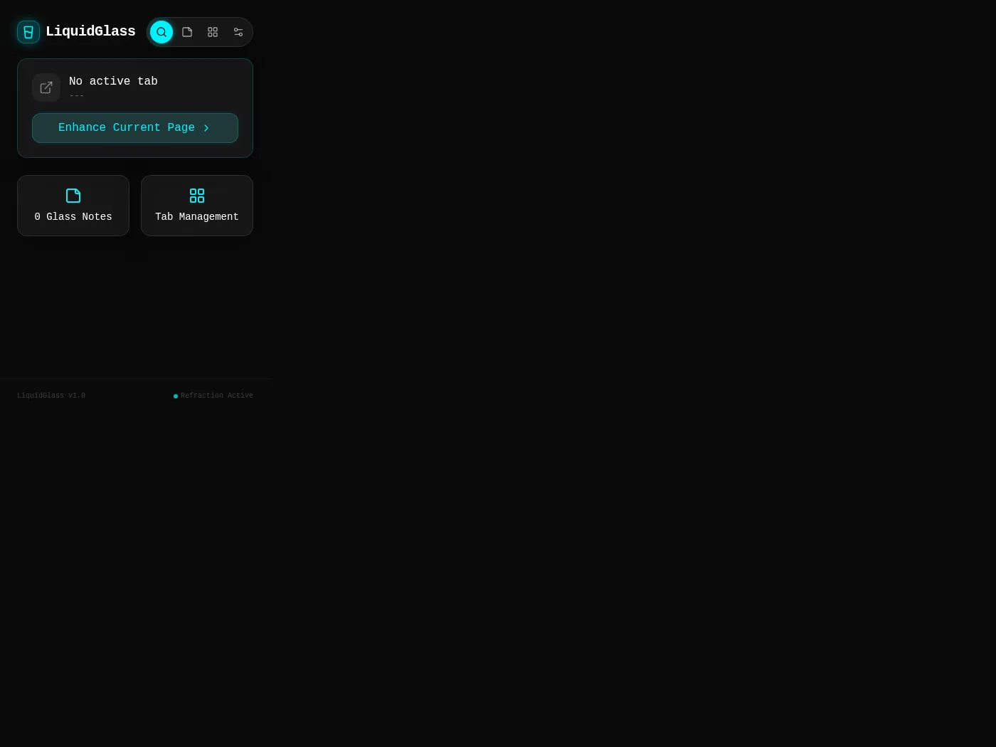 LiquidGlass Browser Extension