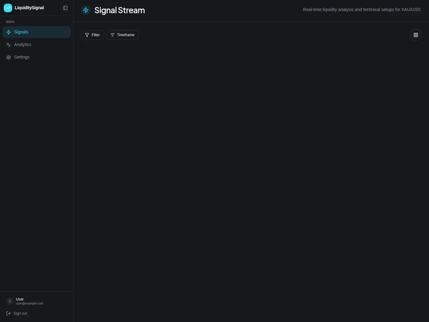 Liquidity Signal Analyzer