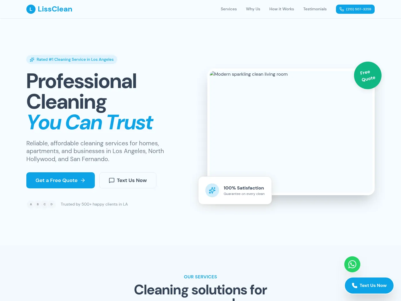 LissClean Booking Site