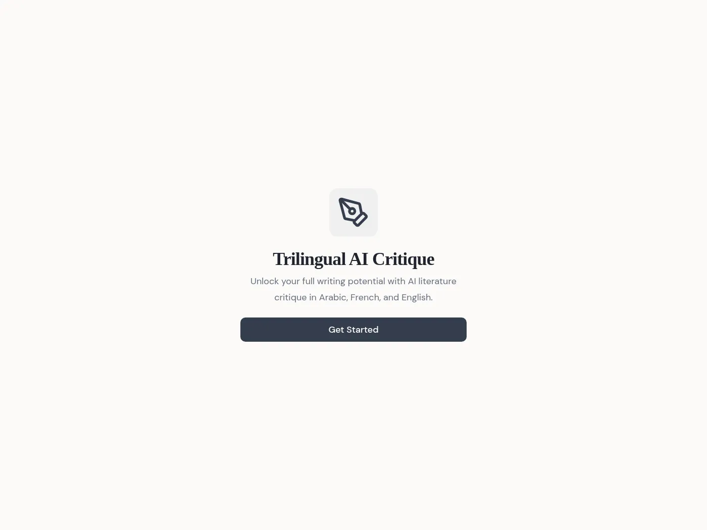 Trilingual AI Critique