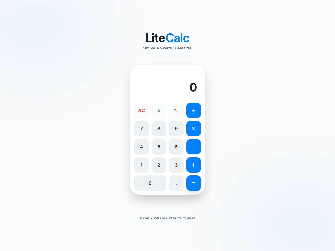 LiteCalc App