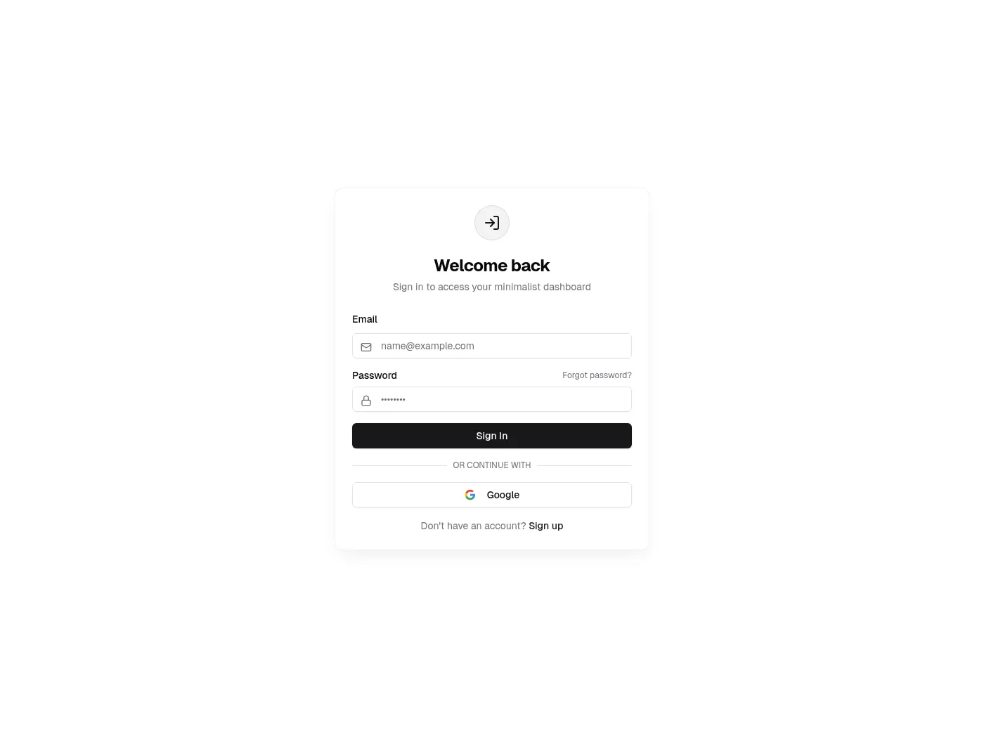 Lite Login Portal