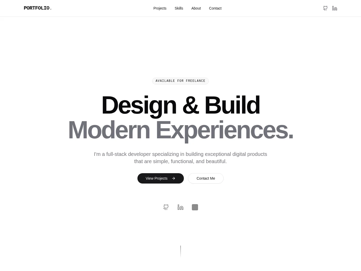 Lite Portfolio Web