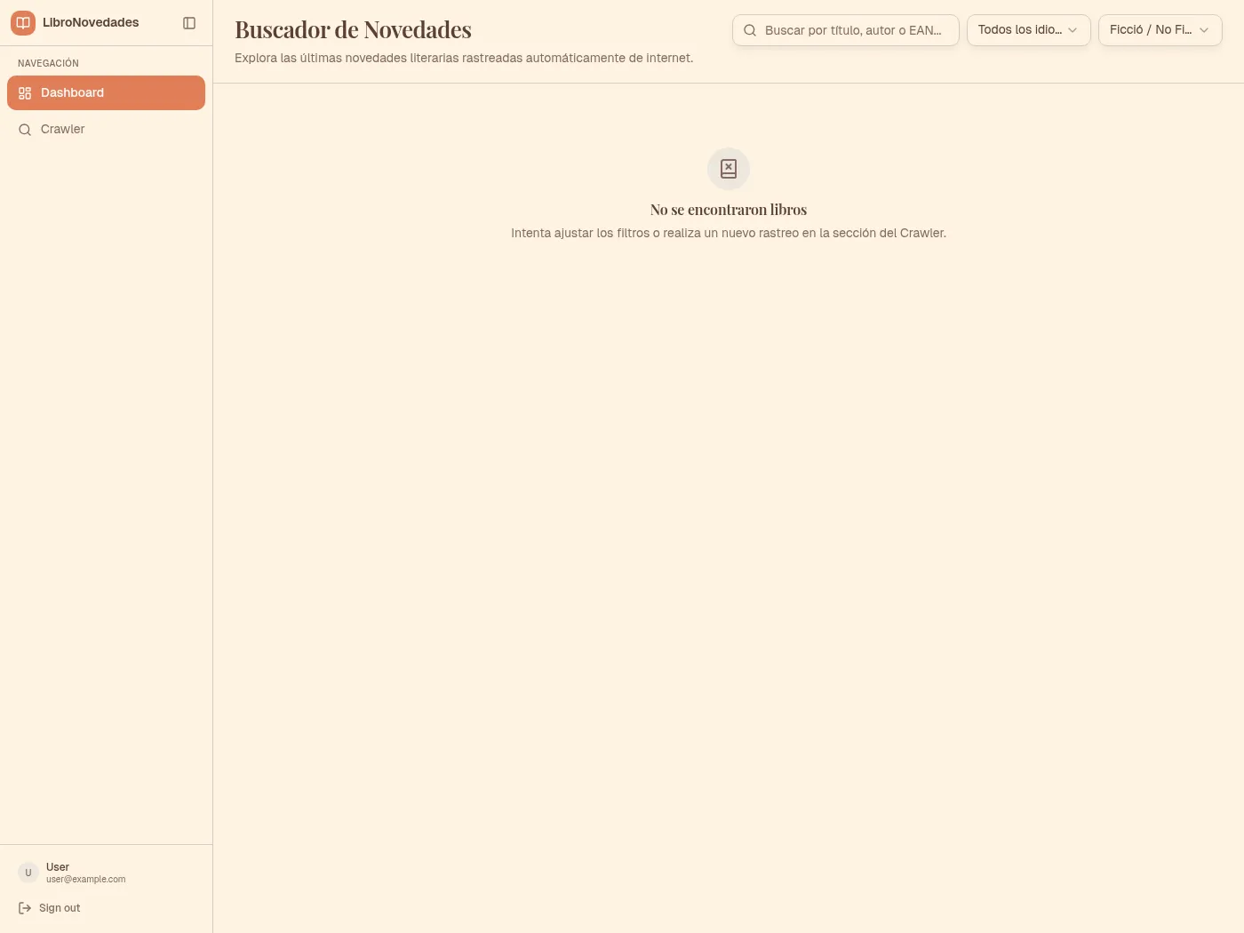 LibroNovedades Finder