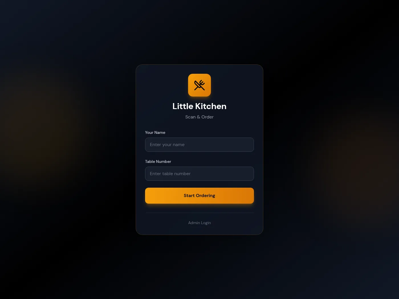 Little Kitchen QR Ordering