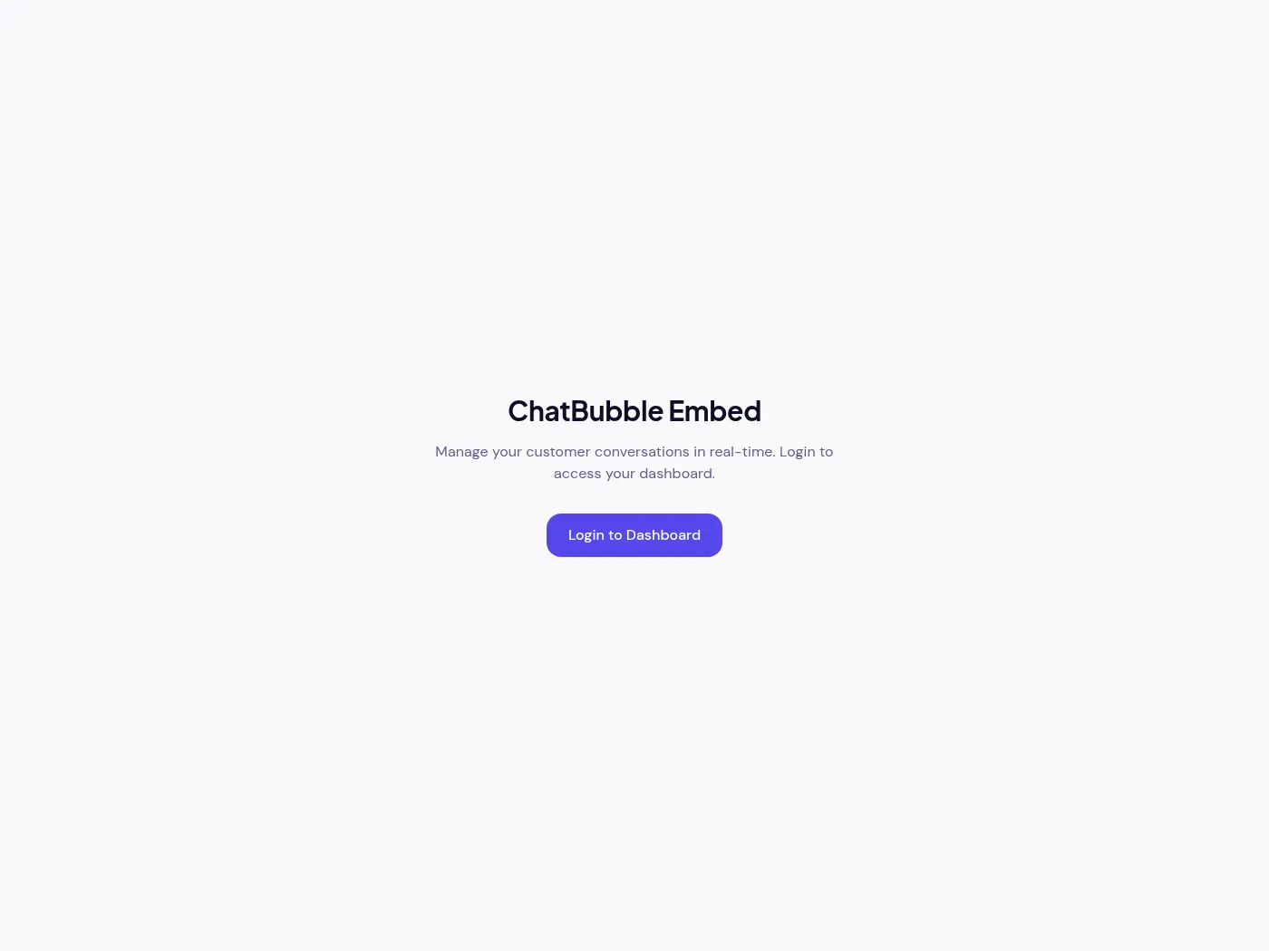 ChatBubble Embed
